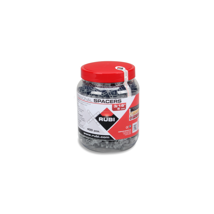 Rubi Tile Spacers 5mm (3/16") Jar-400pc*