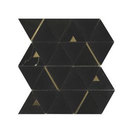 Imperial Nero Triangle Inlay Polished Marble