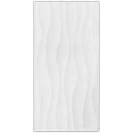 Contour White Wave 12x24" Glossy Ceramic